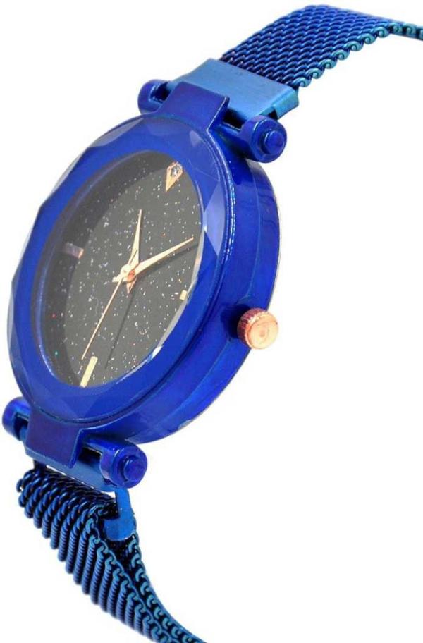 JAPAN SHOP Analog Black Dial Blue Strap Watch For Women - JioMart