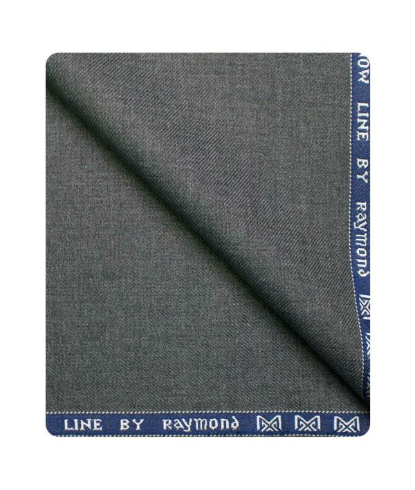 Raymond Men Grey Self Design Polyester Viscose Blend 1.25 Meter Trouser ...