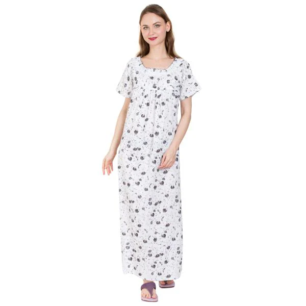 Redglo Women's Cotton Printed/Maxi/Night Wear/Stylish Nighty & Night ...