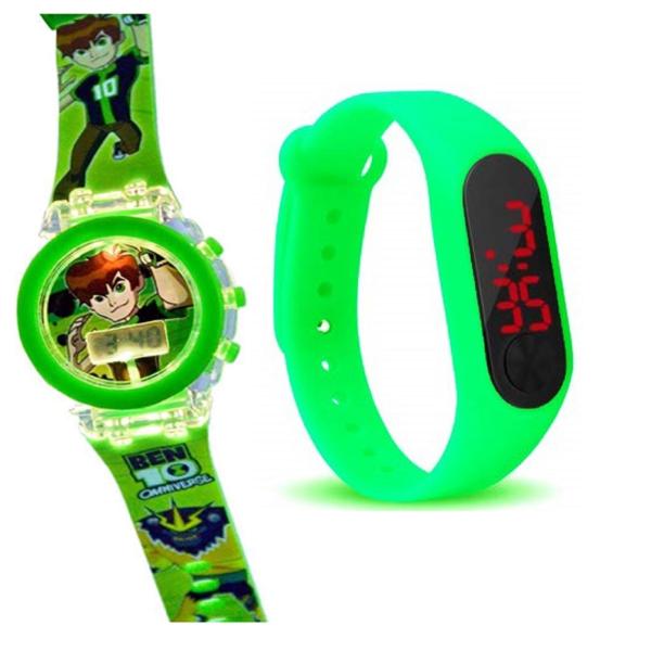 RTK New Character Ben10 Combo With Green M2 Band Watch For Boys,Girls ...