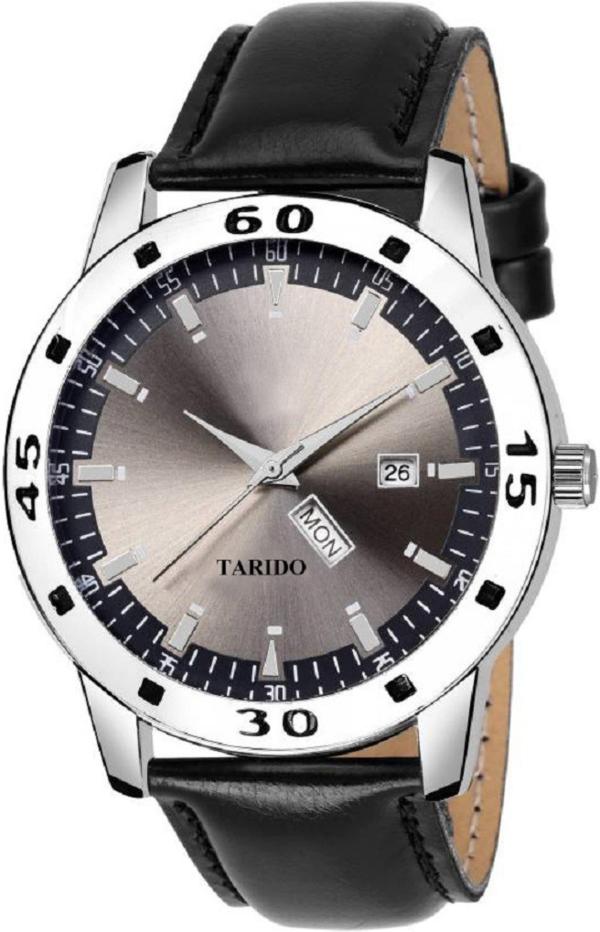 Tarido Analog-Digital Grey Dial Black Strap Watch For Men - JioMart