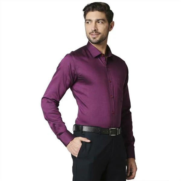 Park Avenue Men Formal Dark Violet Shirt - JioMart