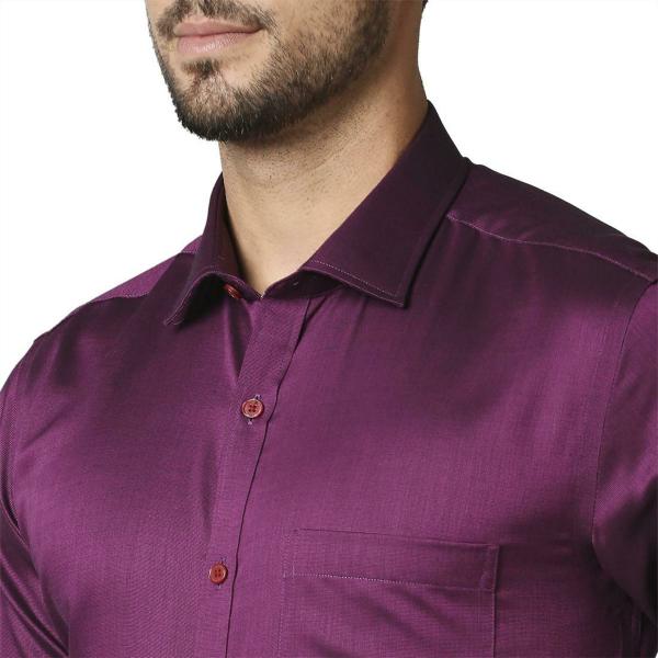 Park Avenue Men Formal Dark Violet Shirt - JioMart