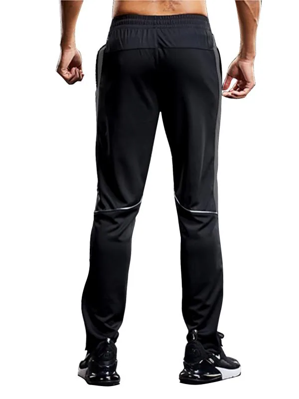 Jump Cuts Mens ColorBlock Black and Grey Polyester Slim Fit Trackpant ...