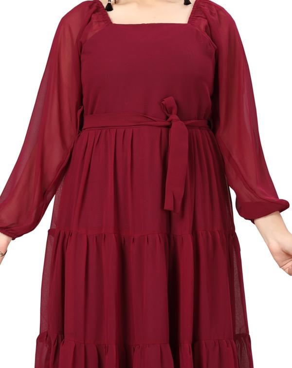 Aarika Girls Maroon Color Gown - JioMart