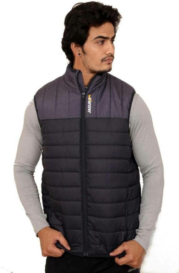 JAGURO Sleeveless Solid Men Bomber Jacket - JioMart