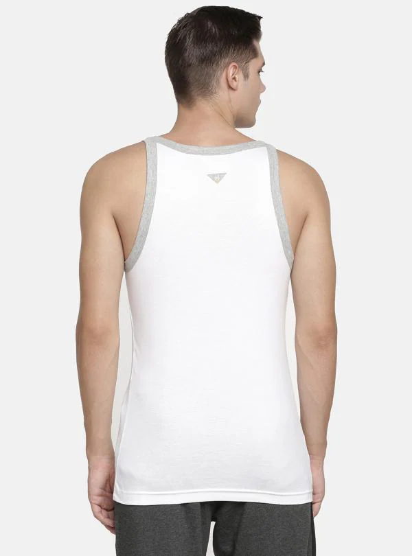 Rupa Macroman M Series Men's White Solid 100% Cotton Vest - JioMart