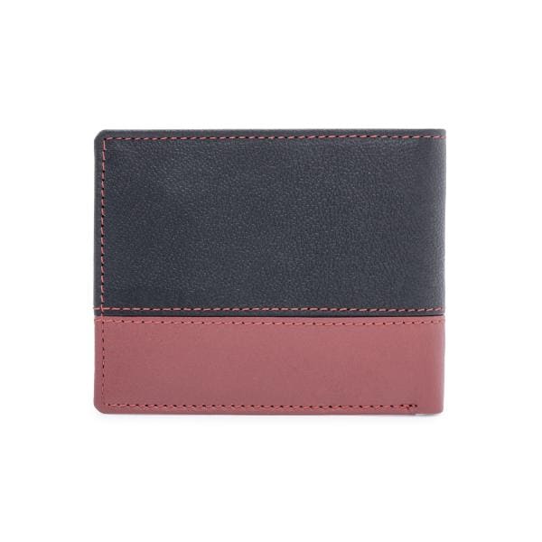 Red Tape Black / Red Leather Two Fold RFID Wallet - JioMart