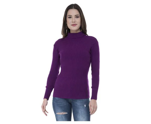 IndiWeaves Women Woollen Warm Full Sleeves High Neck Skivvy (Pack of 6 ...