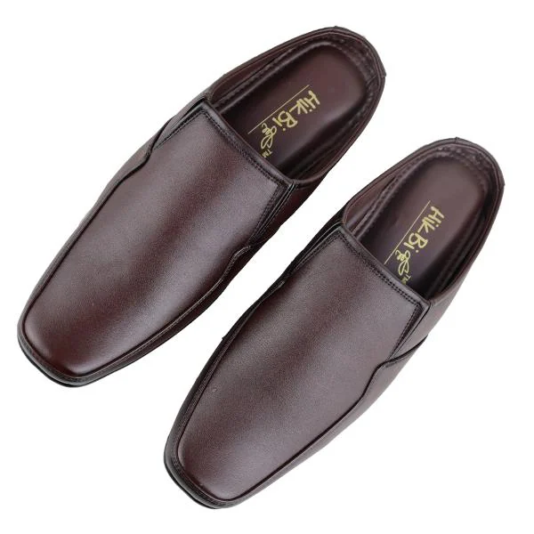 HIKBI Leather Half Formal Shoes/ Casual Half Shoes/ Back Open For Men ...