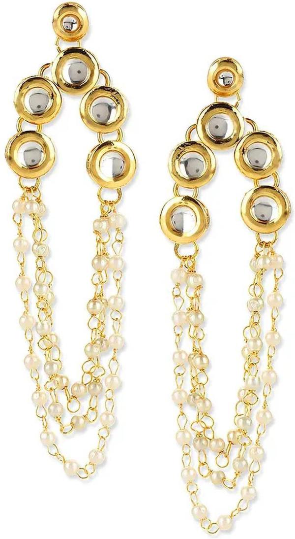 Aviksha Creations Gold-Plated Brass Wear Earring Set For Women And ...