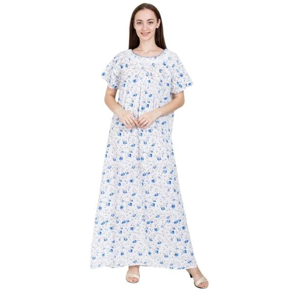Redglo Women's Cotton Printed/Maxi/Night Wear/Stylish Nighty & Night ...