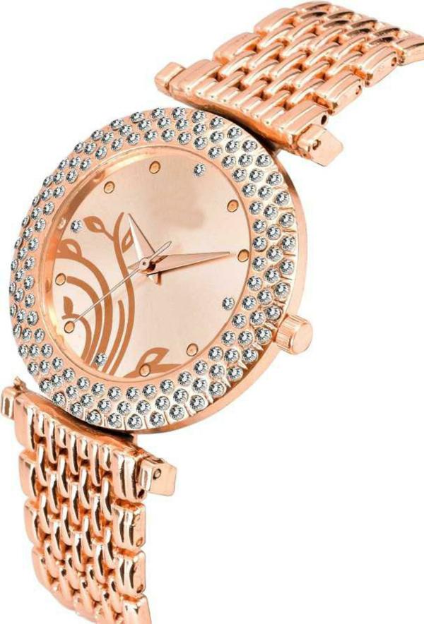 HRV Rose Gold Dial Rose Gold Strap Analog Watch For Women - JioMart