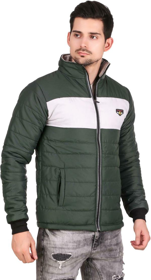Christy World Men Dark Green Quilted Jacket - JioMart