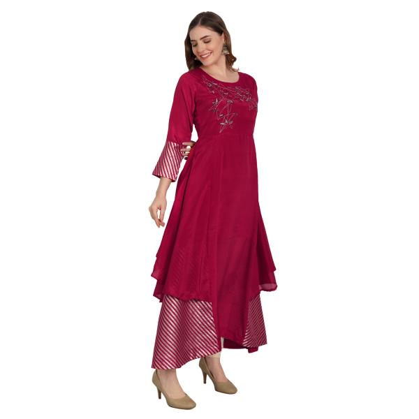 18 Attitude Full Length Ethnic One piece Cherry (M) - JioMart