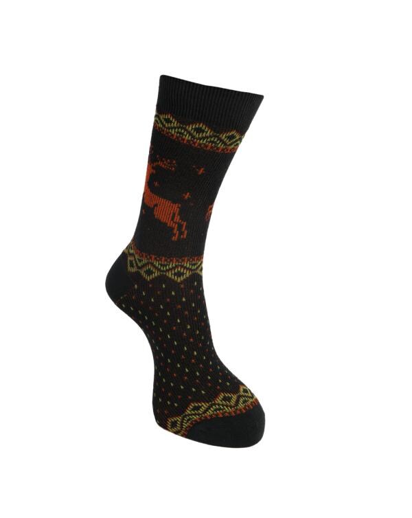 DOLLAR Men's Multicolor Solid Cotton Blend Pack of 3 Full-length Socks ...