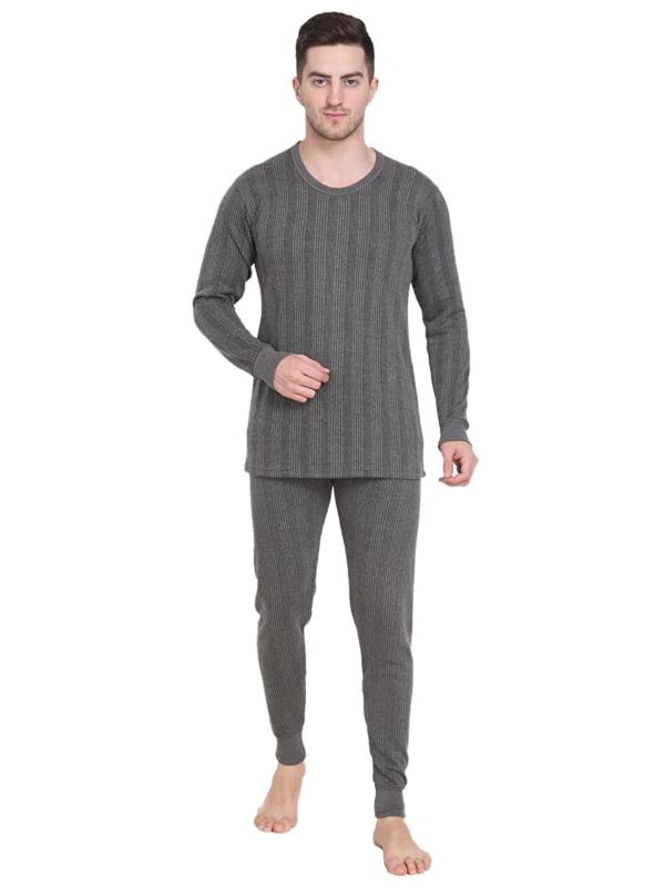 Touch Wool Men Grey Thermal Set L - JioMart