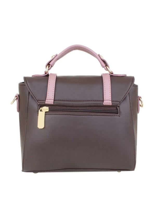 LEGAL BRIBE Brown Solid Polyurethane (PU) Handbag for Women - JioMart