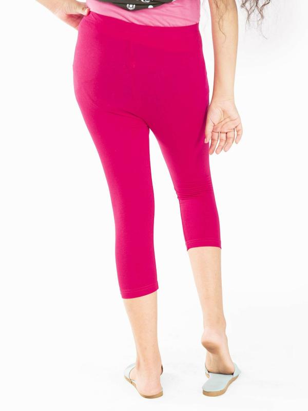 Indian Flower Girls Pink Solid Capri - JioMart