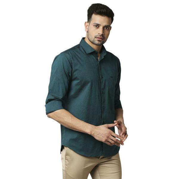 Park Avenue Men Casual Medium Petrol Shirt - JioMart