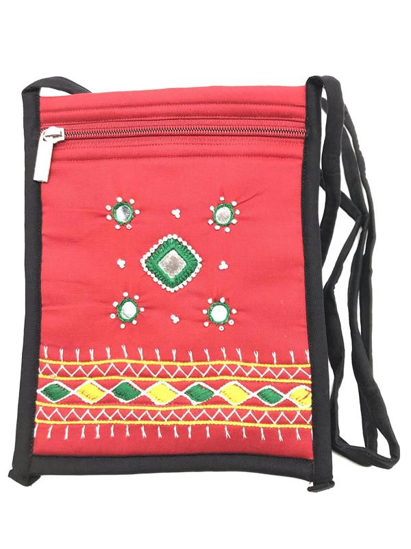 SriAog Handicrafts Women Red Sling Bag - JioMart