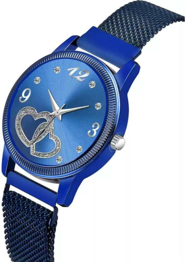 Bolun Analog Blue Dial Blue Strap Watch For Women - JioMart