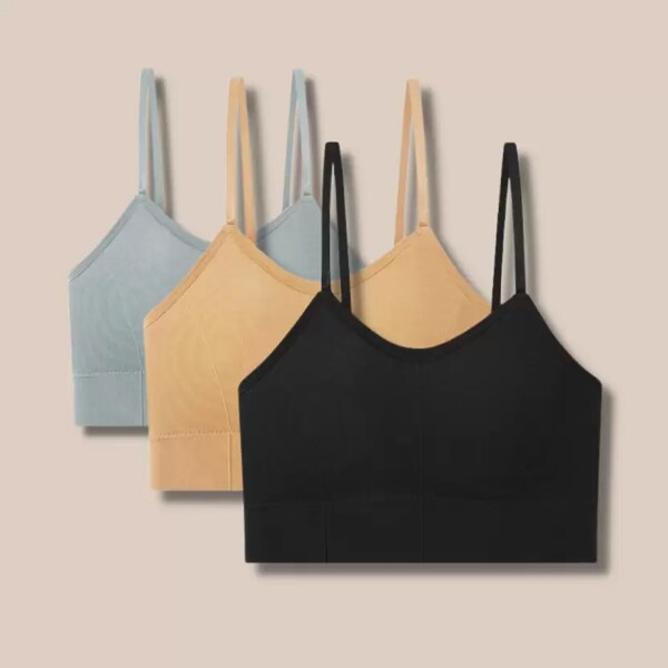 MAXBOOL Women Bralette Heavily Padded Bra pack of 3 (Black,Skin,Grey ...