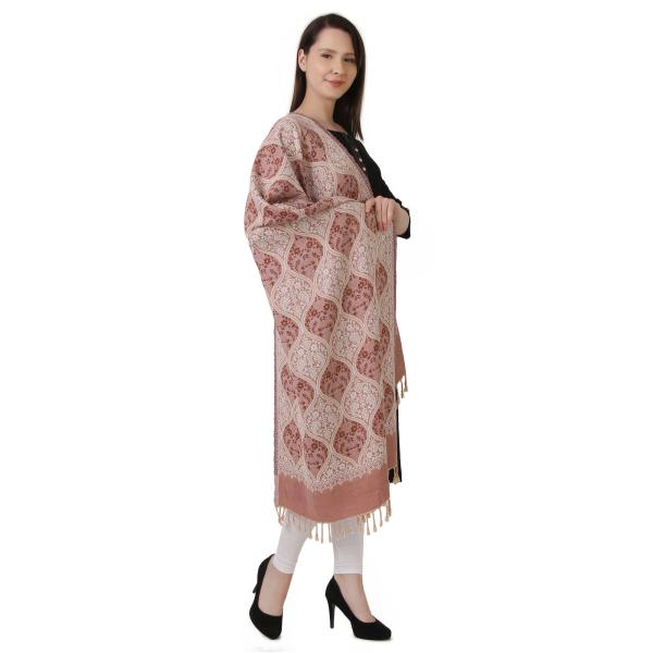 EVAZ Stylish Woolen Stoles For Women's -Peach - JioMart