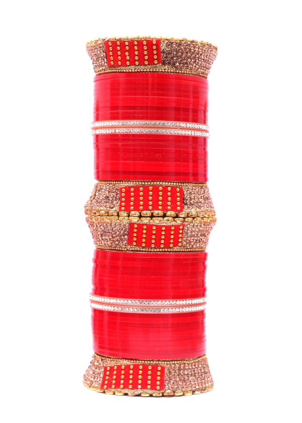 Honbon Traditional Red Chooda Set for Marriage Latest Chura Gives you ...
