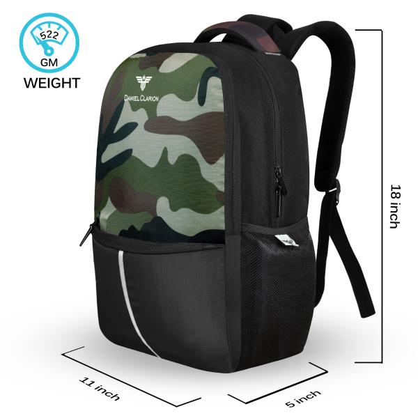 DANIEL CLARION DC-105-Military-Black water resistant laptop backpack ...