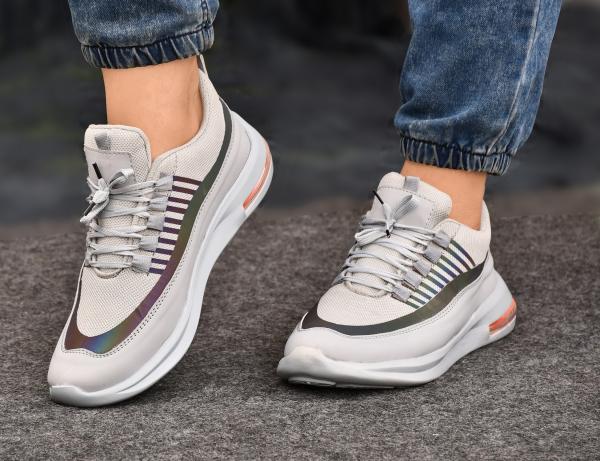 RECAN Men's White Mesh Gym Lace-Up Sports Shoes - JioMart