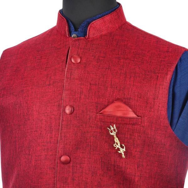 Panjatan Dharma Rakshak Trishul Golden Pin Brooch - JioMart