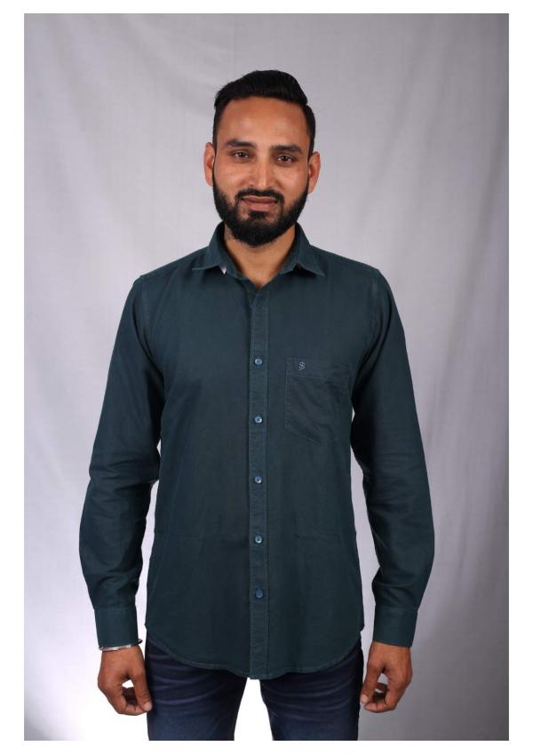 blue collars Men Slim Fit Solid Cut Away Collar Casual Shirt - JioMart