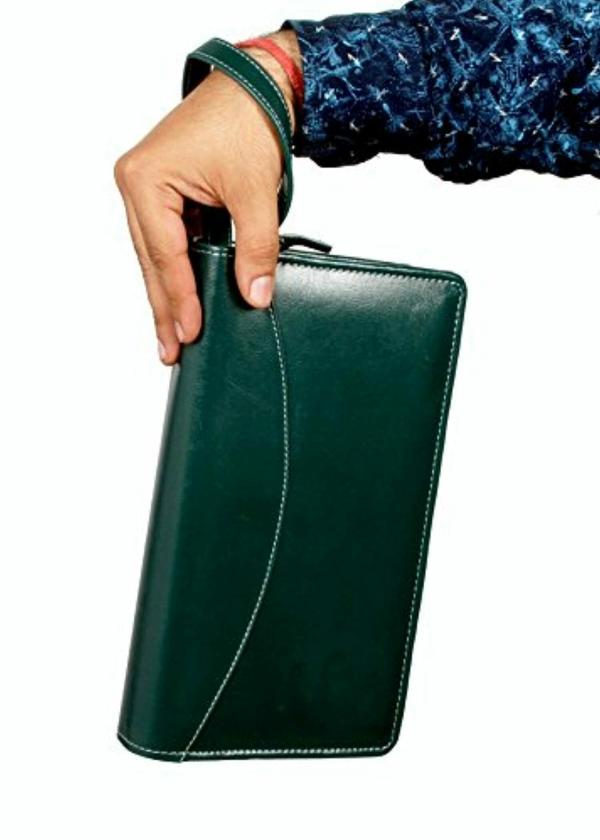 Sukeshcraft Green Rexine Multiple Cheque Book Holder - JioMart