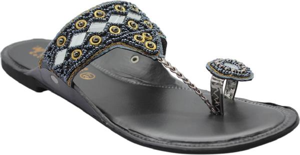 Walk-N-Style Collection Women Flats Sandal - 7 (Grey) - JioMart