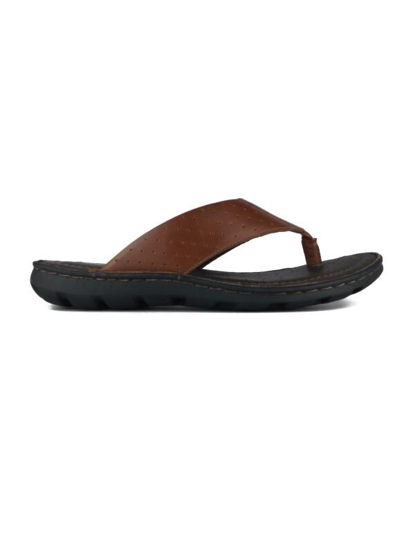 Red Chief Men's Brown Leather Slippers - JioMart