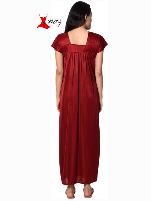 Noty Women's- Nighty/Maxi/Gown/Nightdress/Nightwear- Satin Fabric ...