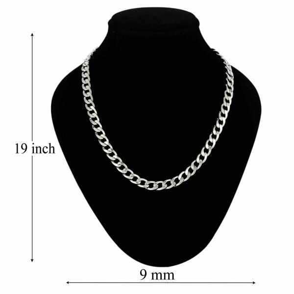 Designer Stainless Steel Silver Chain - JioMart