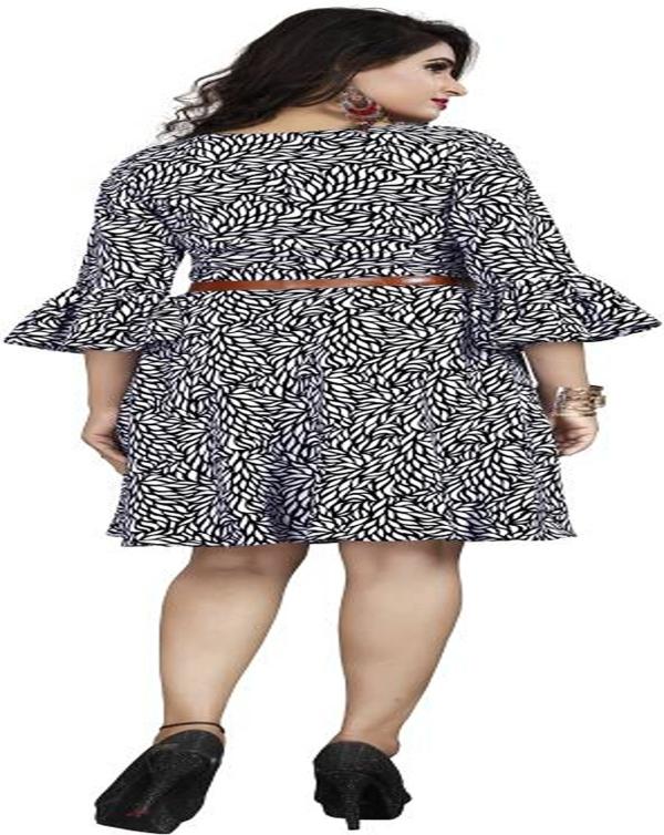 FACHARA Women Fit and Flare Blue Dress - JioMart