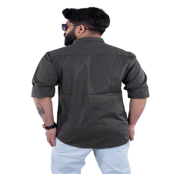 NATAX Solid Plain Casual Shirt for Men, Regular Fit Shirt, 100% Twill ...