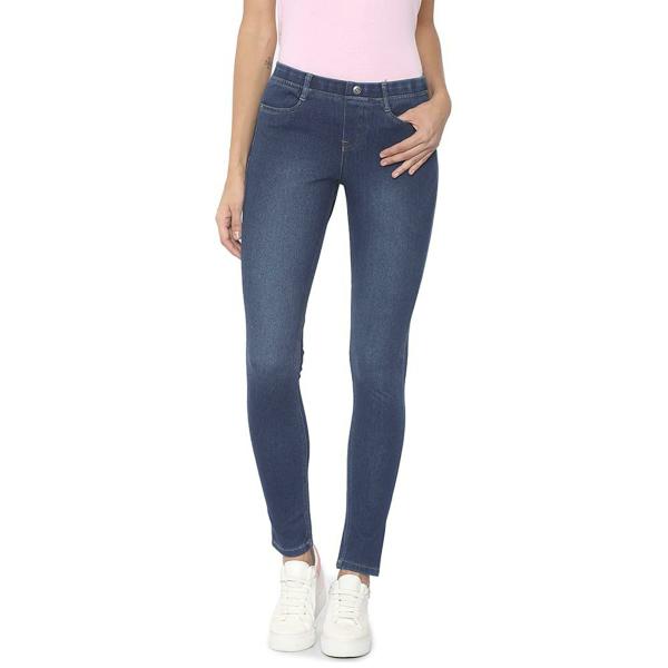 GO COLORS Store Women Blue Denim Jeans - JioMart