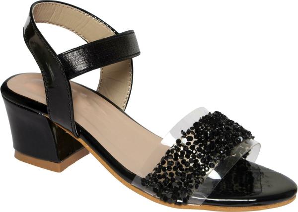 Stepee's Trendy and Stylish Black Heels for Girls - JioMart