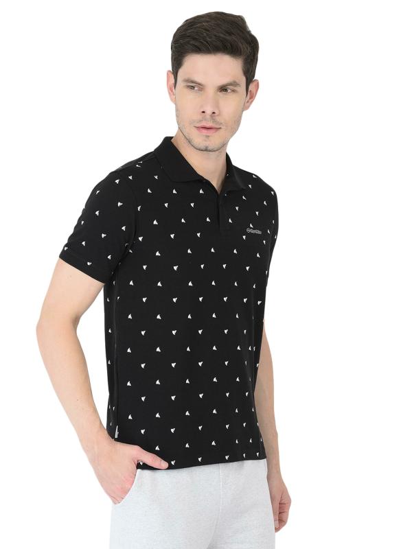 LOTTO MEN VINTAGE BLACK POLO TOP - JioMart