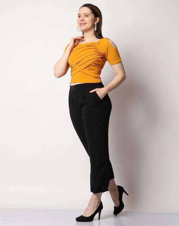 Prettify Women Co-ords Black, Yellow Dress - JioMart