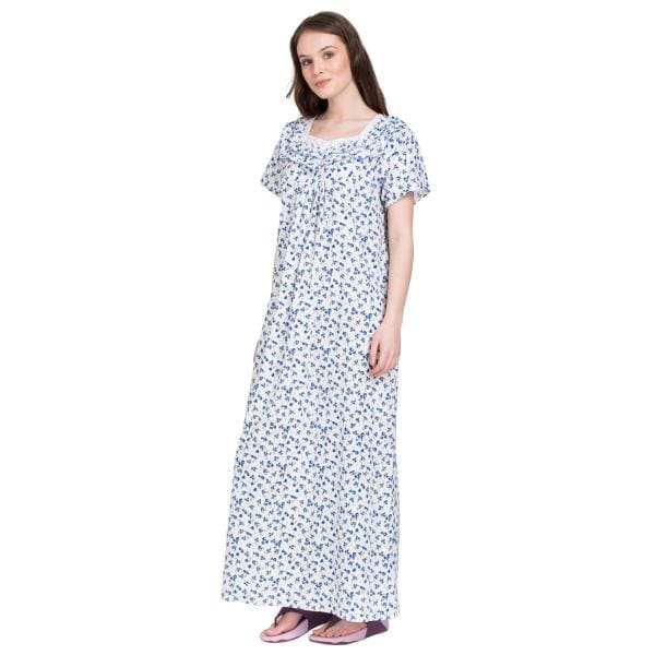 Redglo Women's Cotton Printed/Maxi/Night Wear/Stylish Nighty & Night ...