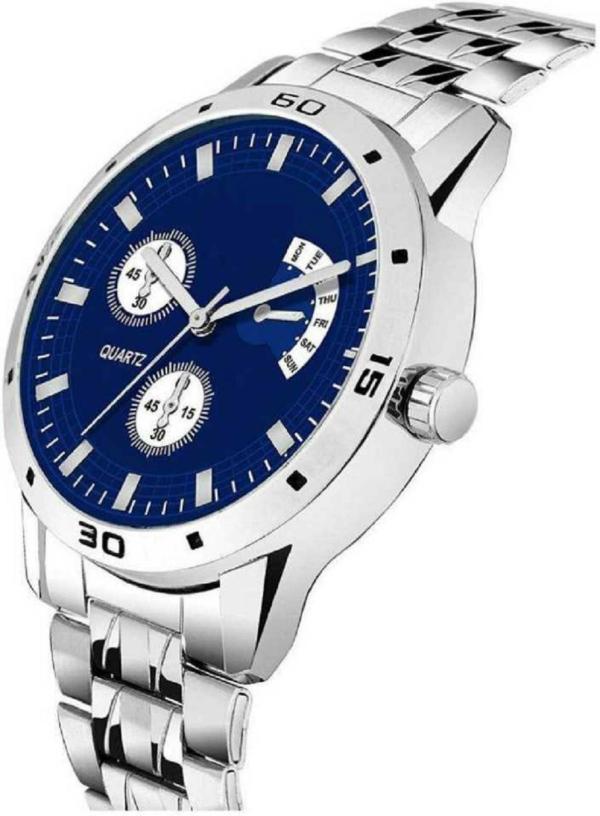 Blutech Analog Blue Dial Silver Strap Watch For Boys - JioMart