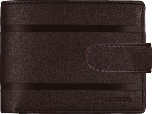 BUFFHIDE Brown Genuine Leather RFID Wallet And Pen Combo For Men (5 ...
