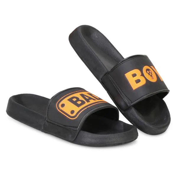 Kraasa Black Comfortable Slides For Men - JioMart
