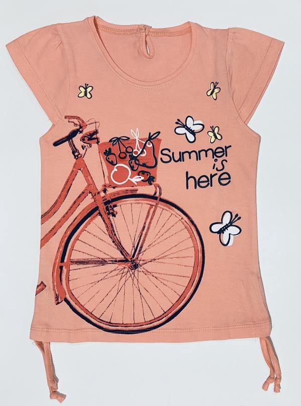 CASUAL LOOK GIRLS TOP AND BOTTOM SET IN PINK COL - JioMart