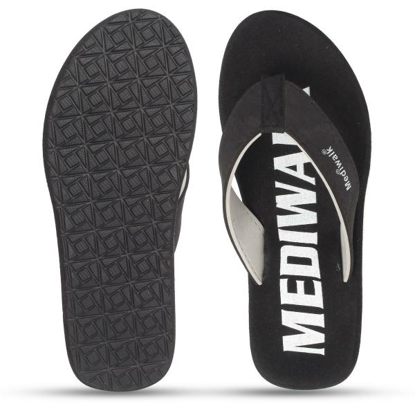 Mediwalk's EVA|Premium|Comfort Black Slippers/Flipflops for women - JioMart